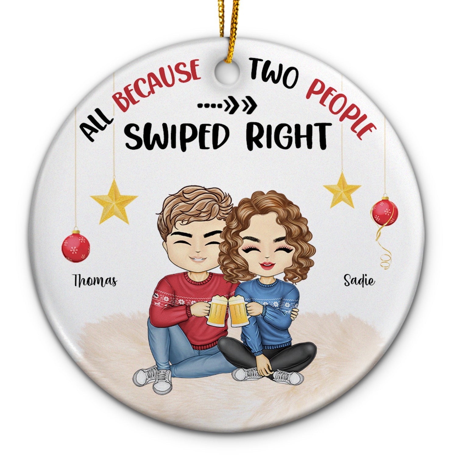 All Because Two People I Have Found Online - Christmas Gift For Couple ...