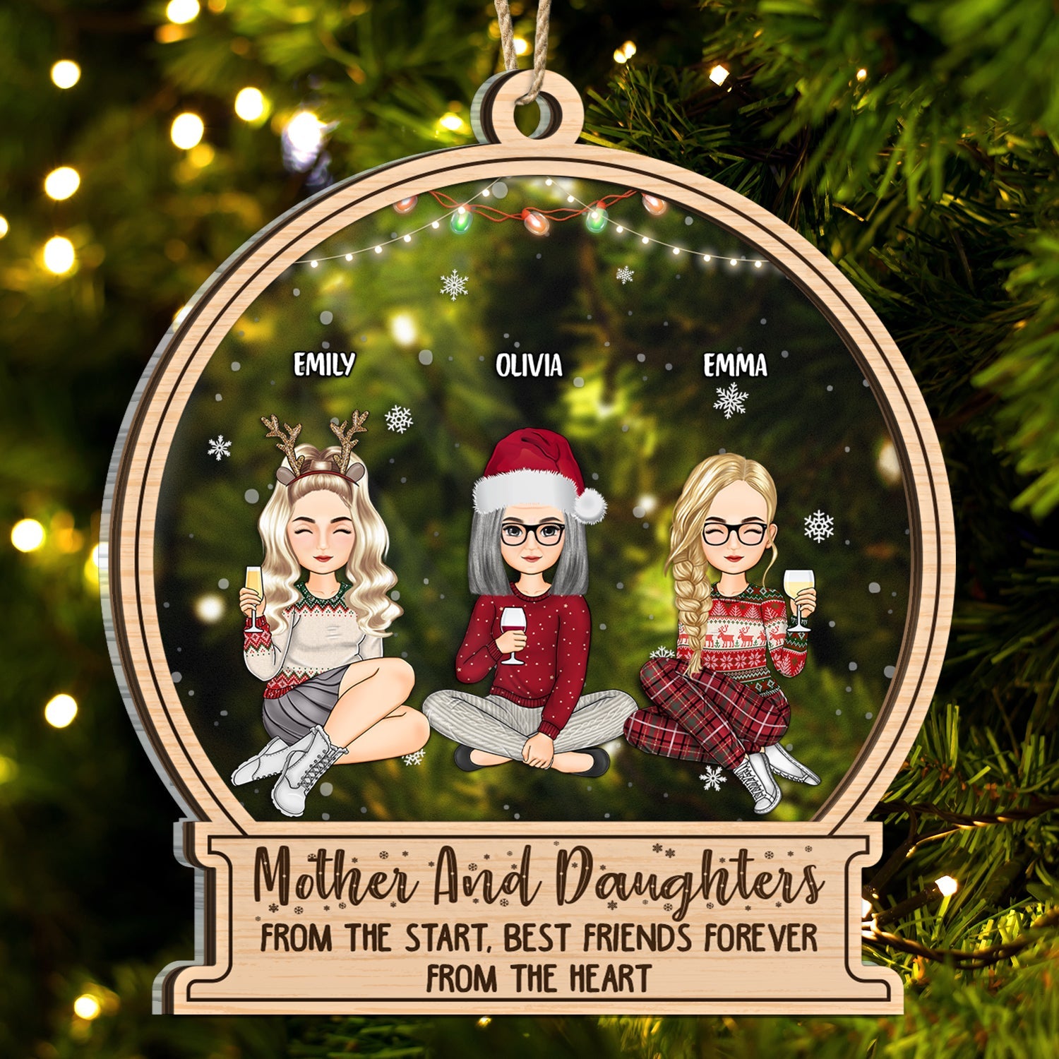 Christmas Mother & Daughter From The Start - Gift For Mother - Persona ...