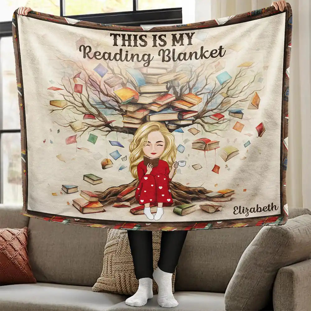This Is My Reading Blanket - Personalized Wearable Blanket – Wander Prints