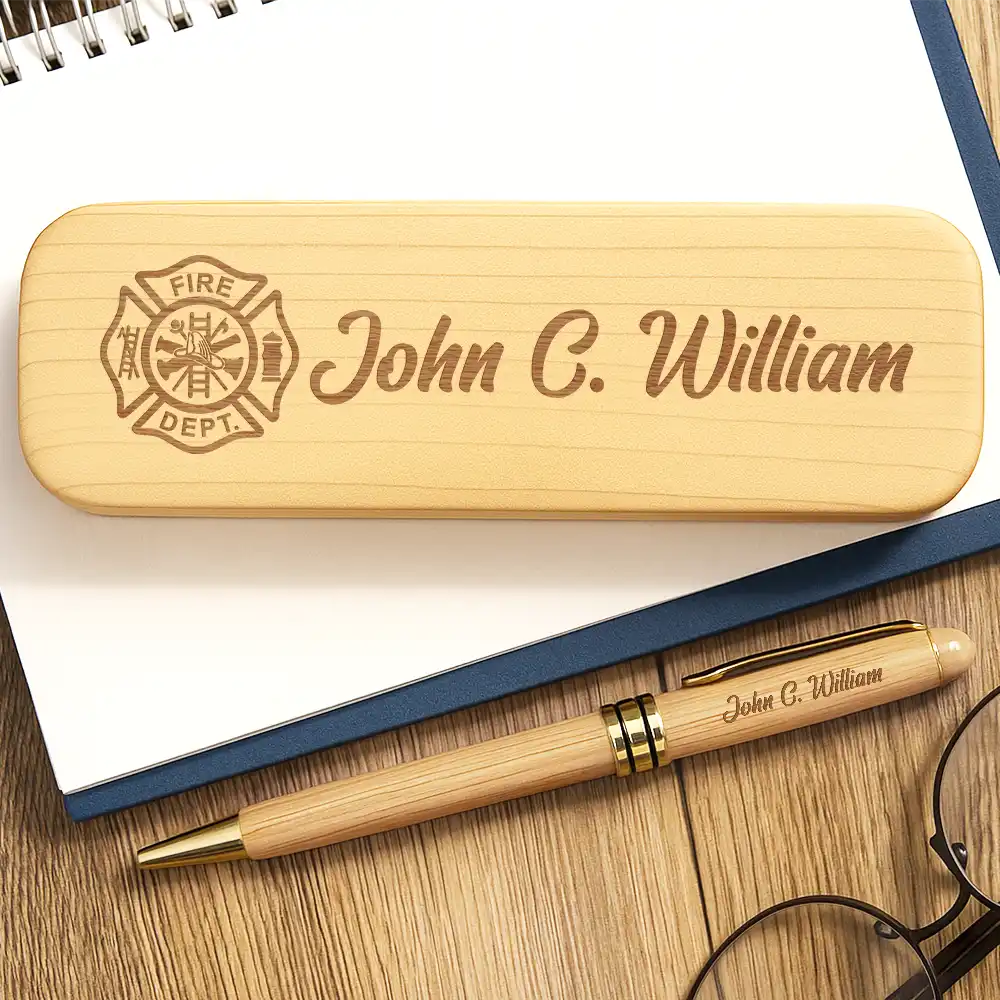 Job Title Nurse Lawyer Firefighter - Personalized Wooden Pen Set ...