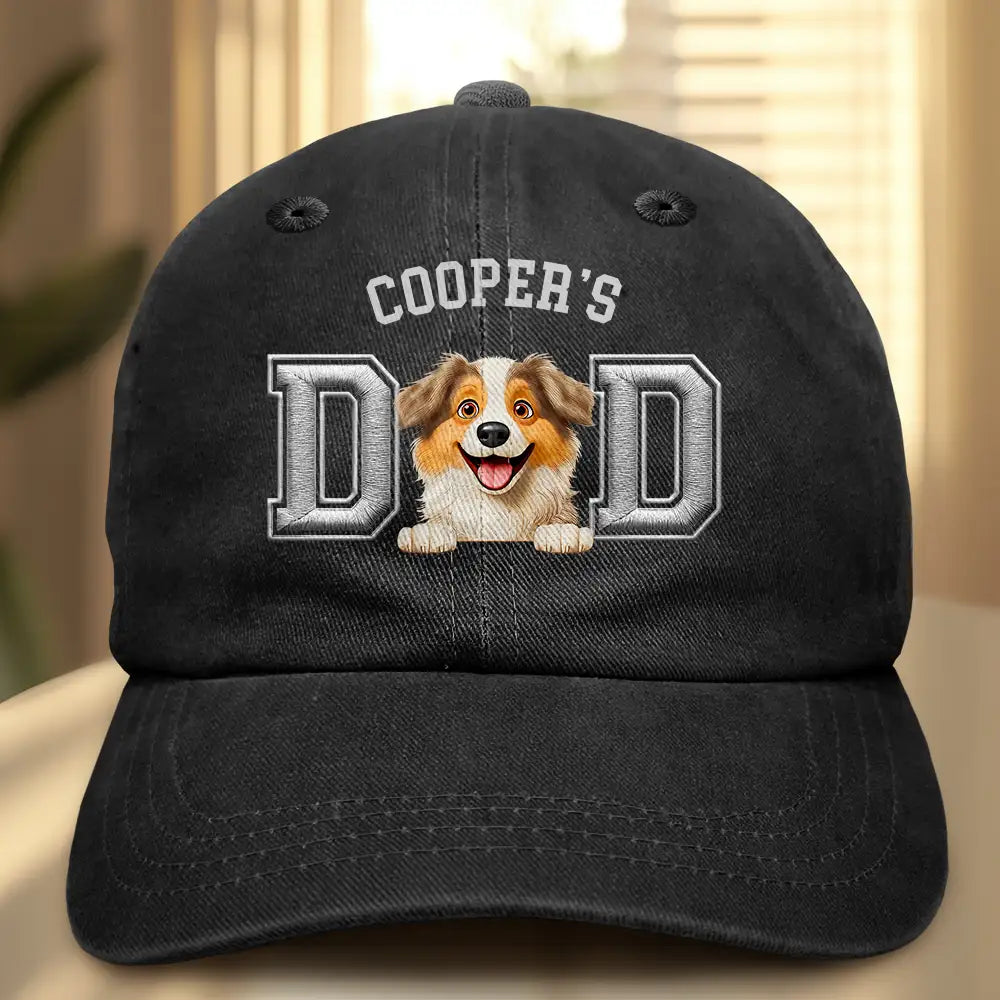 Dog Dad Dog Mom 3D Effect - Embroidery Text Effect Printed, Personaliz ...
