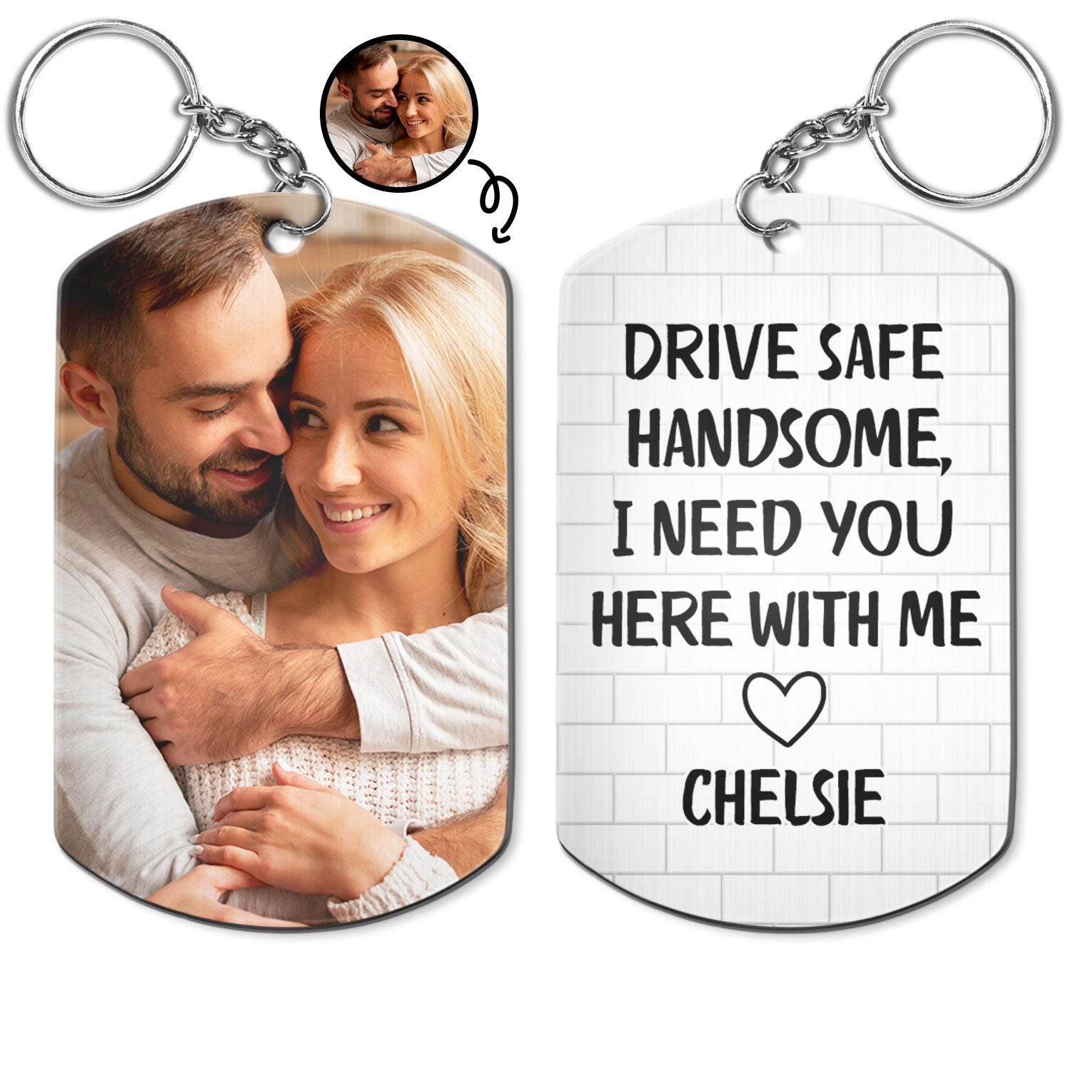 Custom Photo Drive Safe - Gift For Couples , Family - Personalized Alu ...
