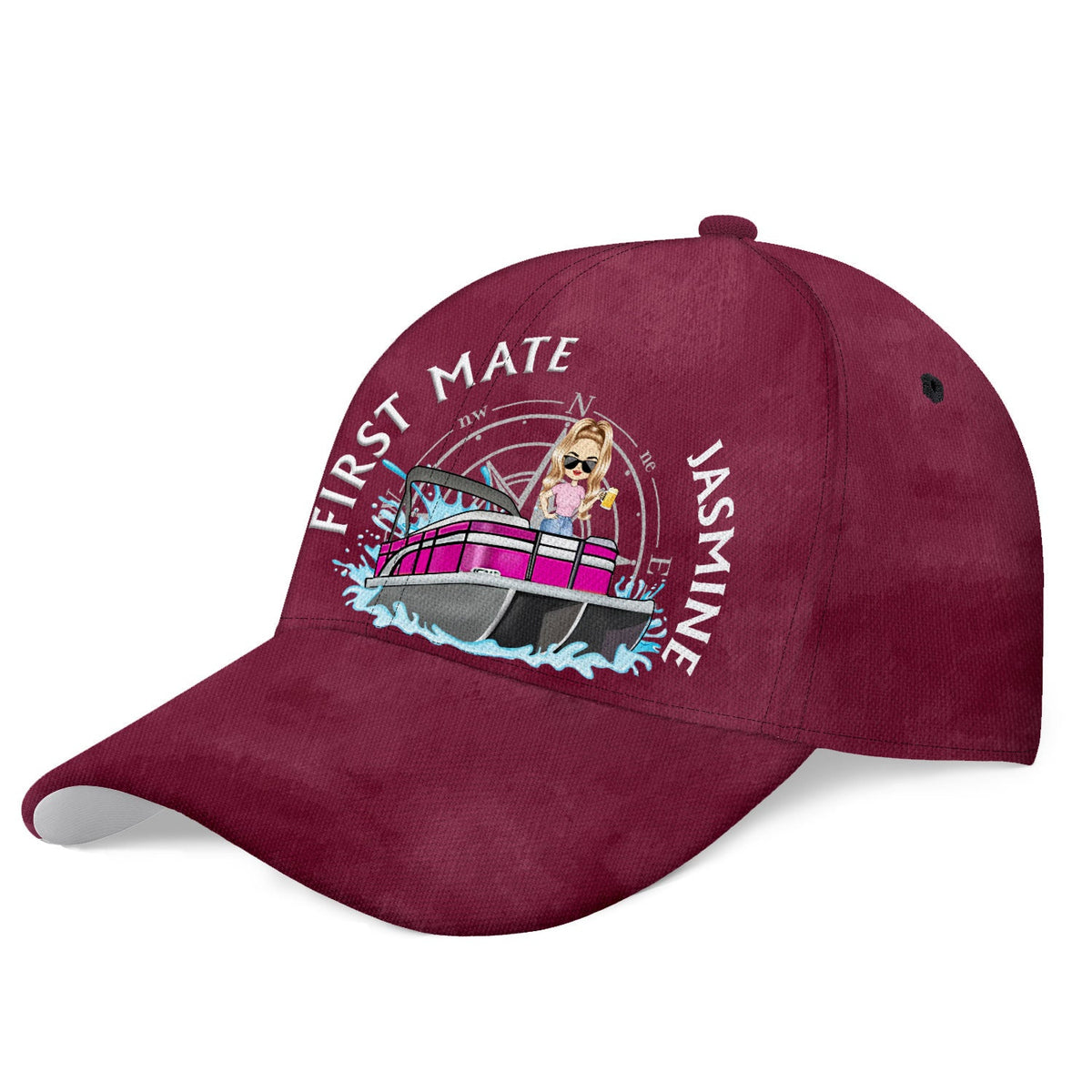 Couple Captain First Mate - Gift For Couples - Personalized Classic Ca ...