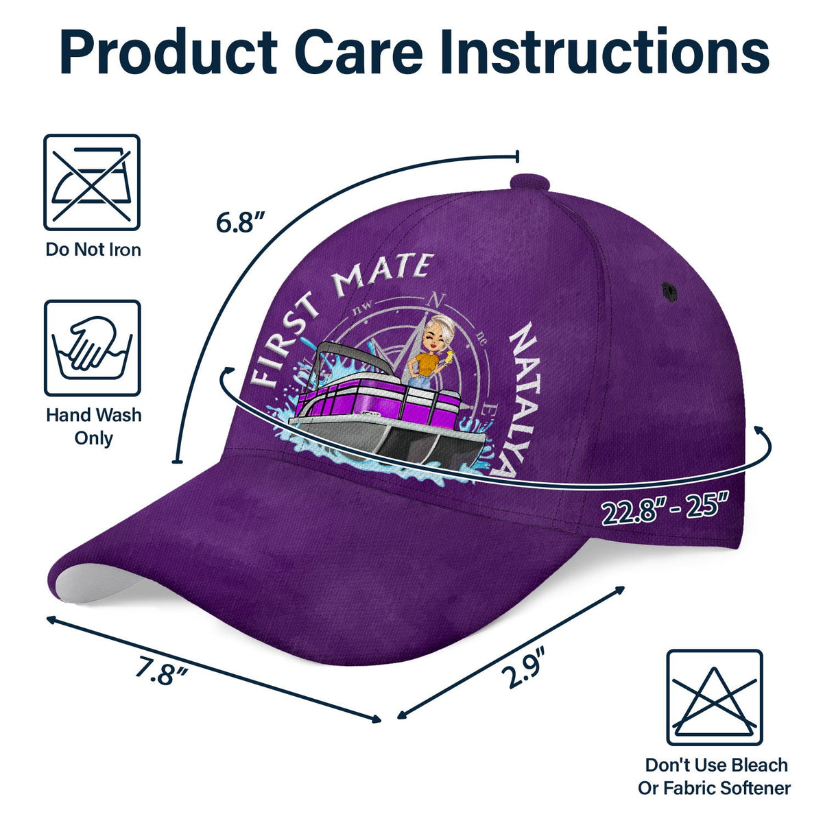 Couple Captain First Mate - Gift For Couples - Personalized Classic Ca ...