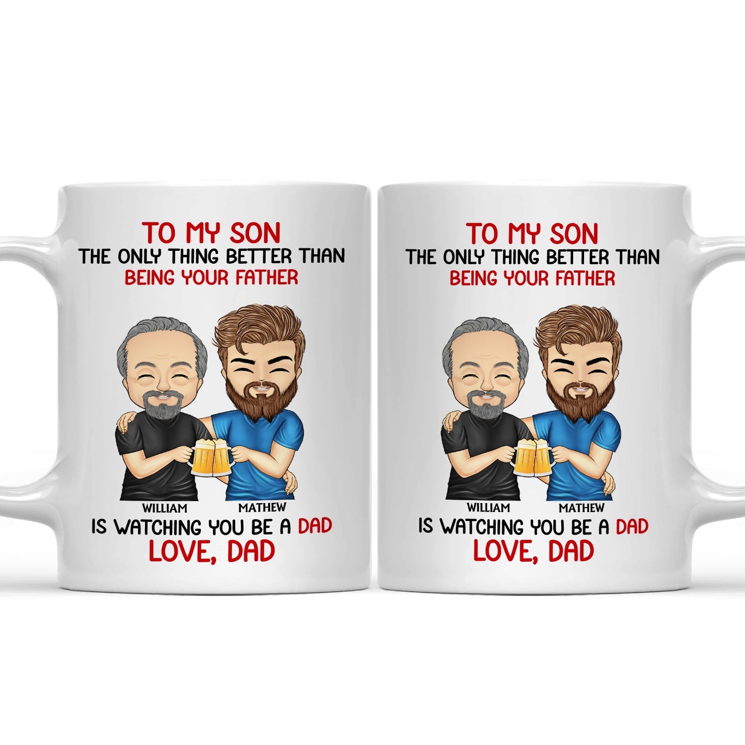 Personalized Mug Father's Day To My Son The Only Thing Better Than ...