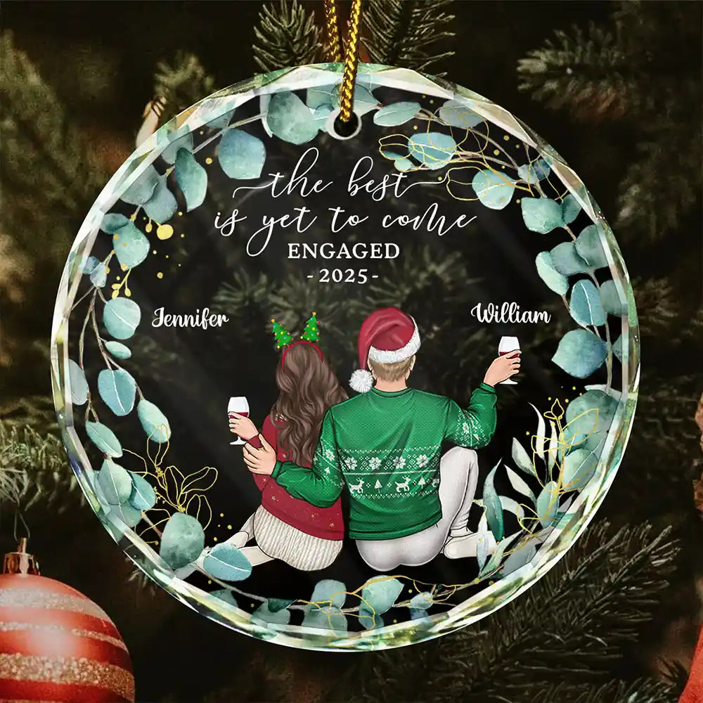 Backside Couple Newly Engaged The Best Is Yet To Come - Personalized G ...