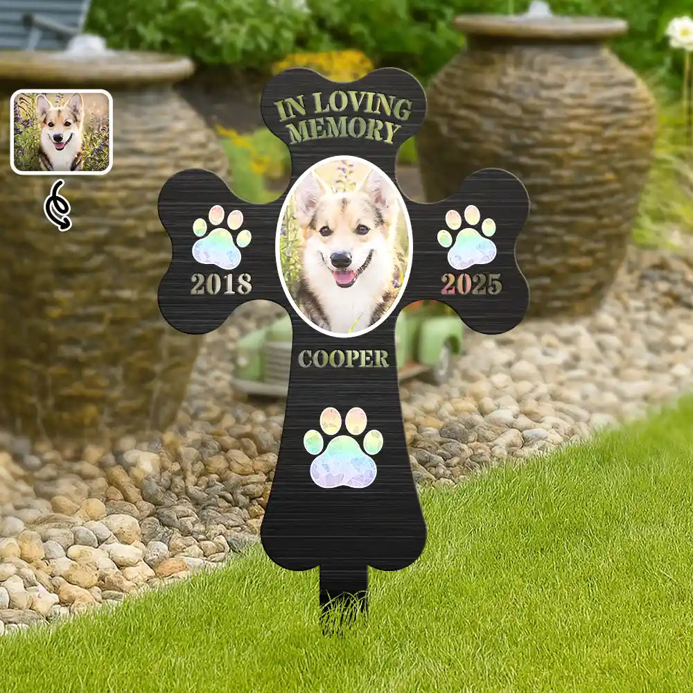 Custom Photo In Loving Memory Pet - Personalized Metal Garden Stake ...