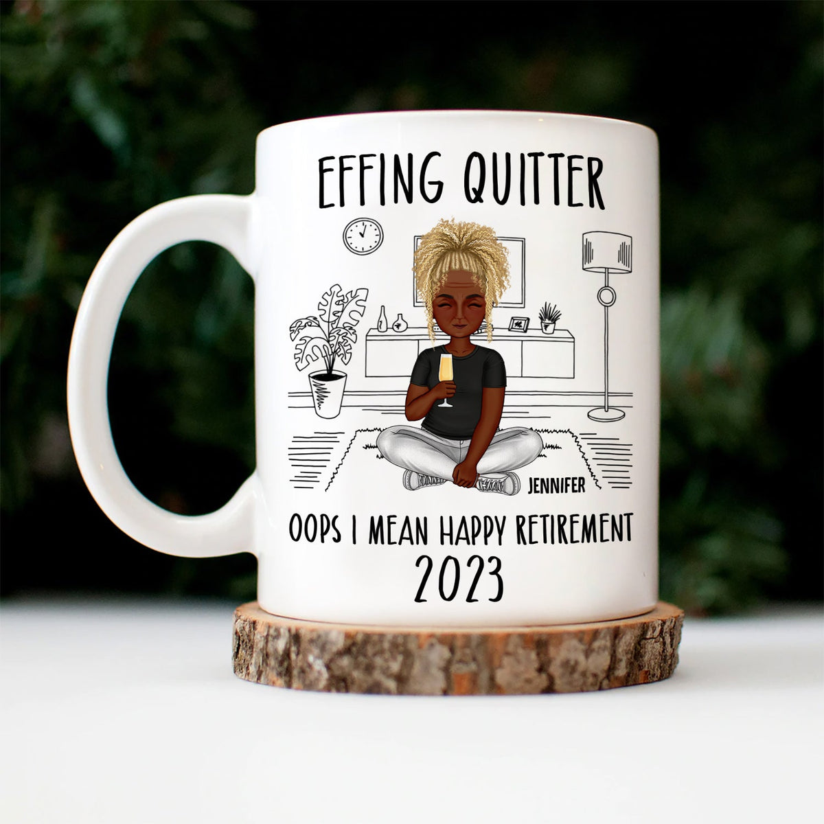 Retirement Quitter Happy Retirement - Gift For Retiree - Personalized ...