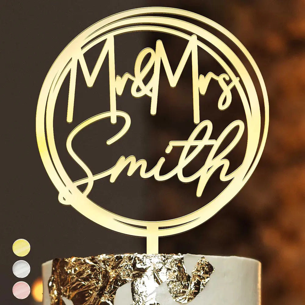 Mr & Mrs Wedding Gift For Newly Wed, Wedding Cake - Personalized Cake ...