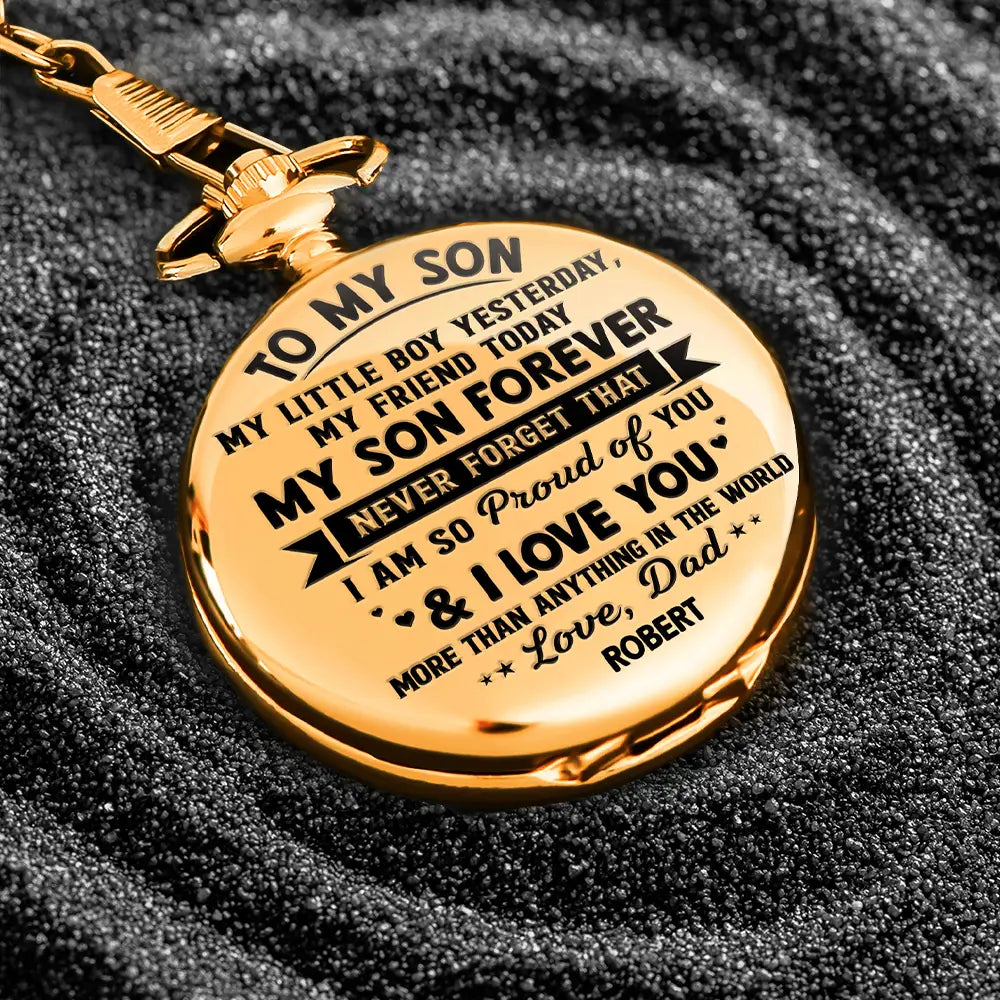My Son Grandson Forever - Personalized Pocket Watch – Wander Prints
