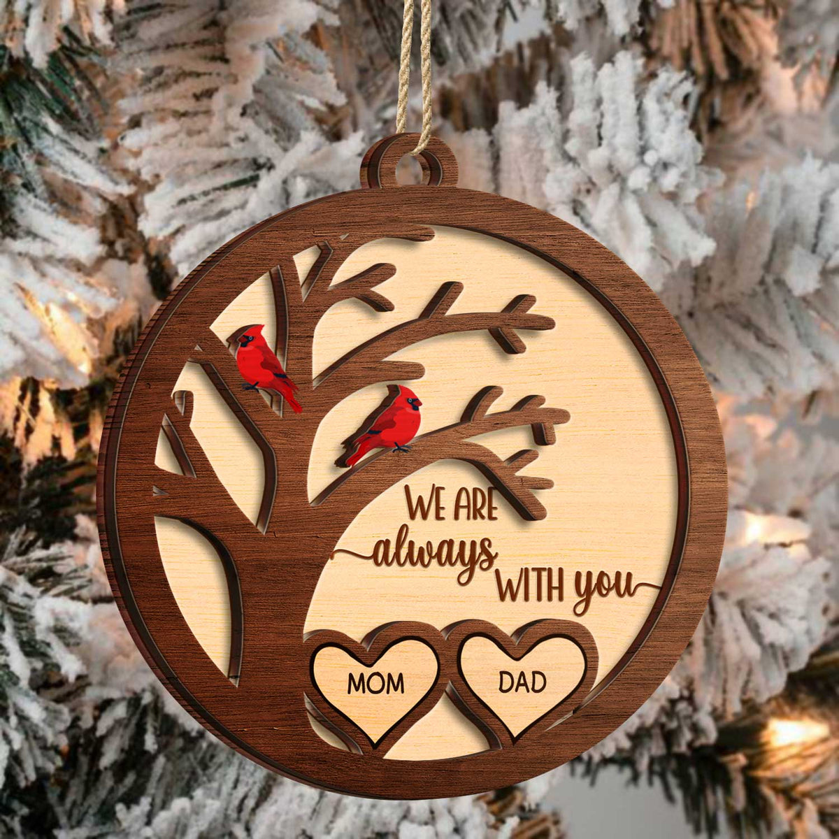 We Are Always With You Cardinal Bird - Sympathy Gift, Christmas Keepsa ...