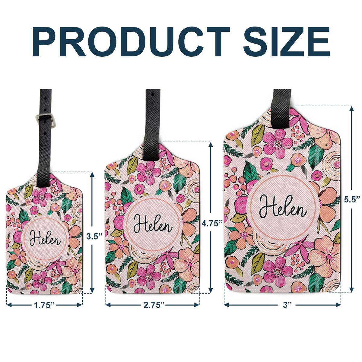 Tropical Name Tag - Gift For Traveling Lovers, Travelers - Personalize ...