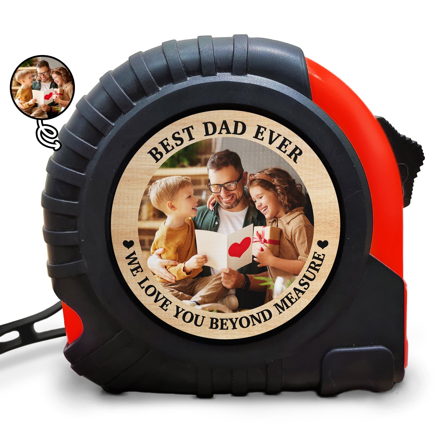 Custom Photo Best Dad Grandpa Ever - Personalized Tape Measure – Wander ...