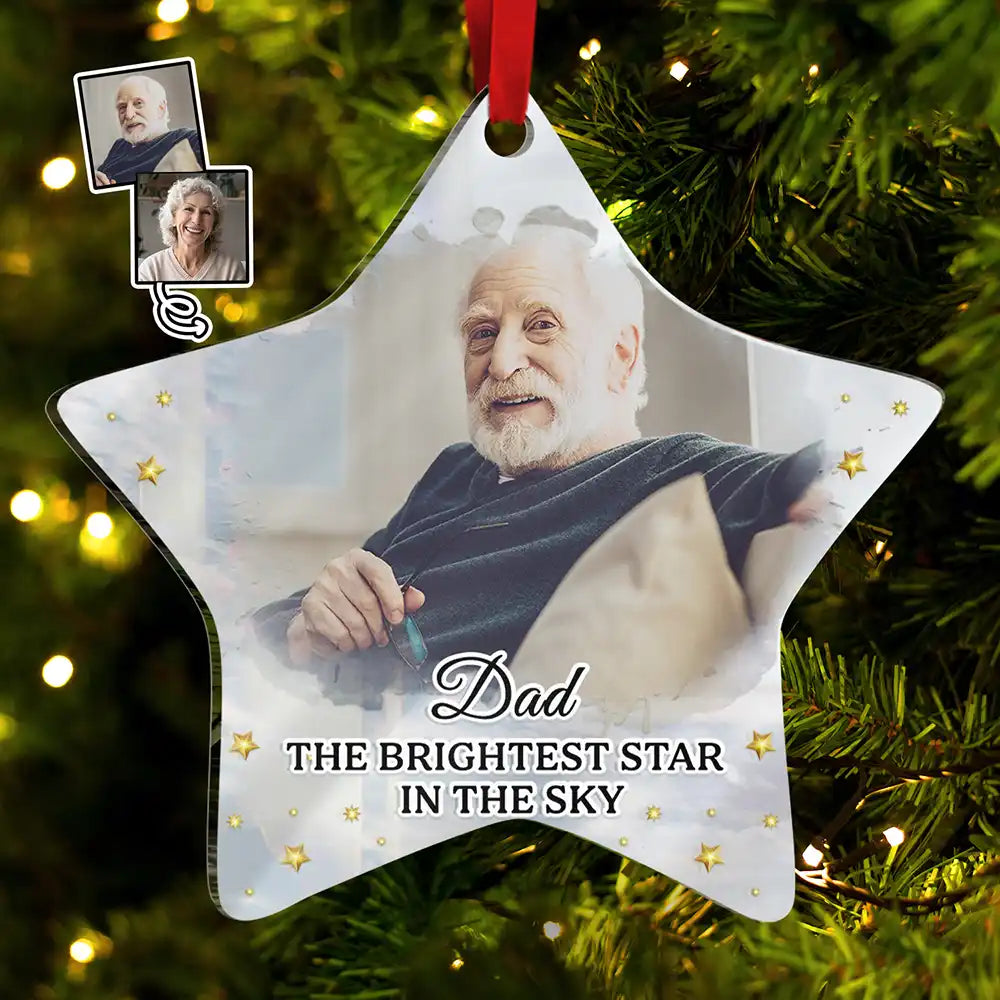 Custom Photo Memorial The Brightest Star In The Sky - Personalized Cus ...