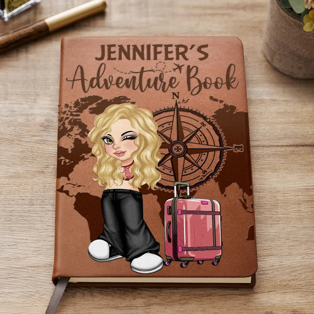 Adventure Book Travel Journal - Personalized Leather Journal – Wander ...