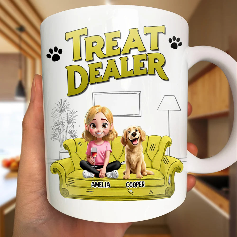 Treat Dealer 3D Effect Dogs - Personalized Mug – Wander Prints