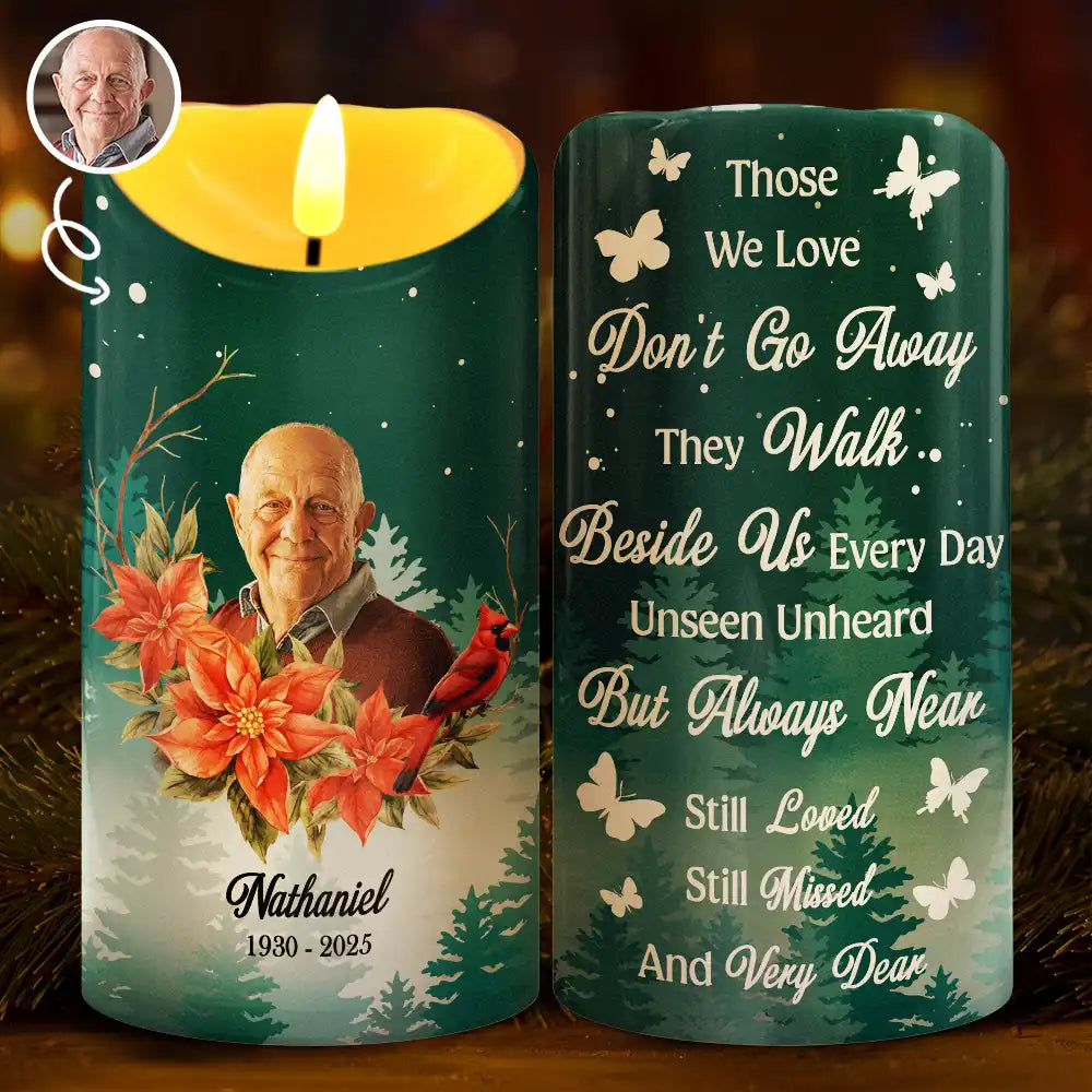 Custom Photo Those We Love Don't Go Away They Walk Beside Us - Persona ...