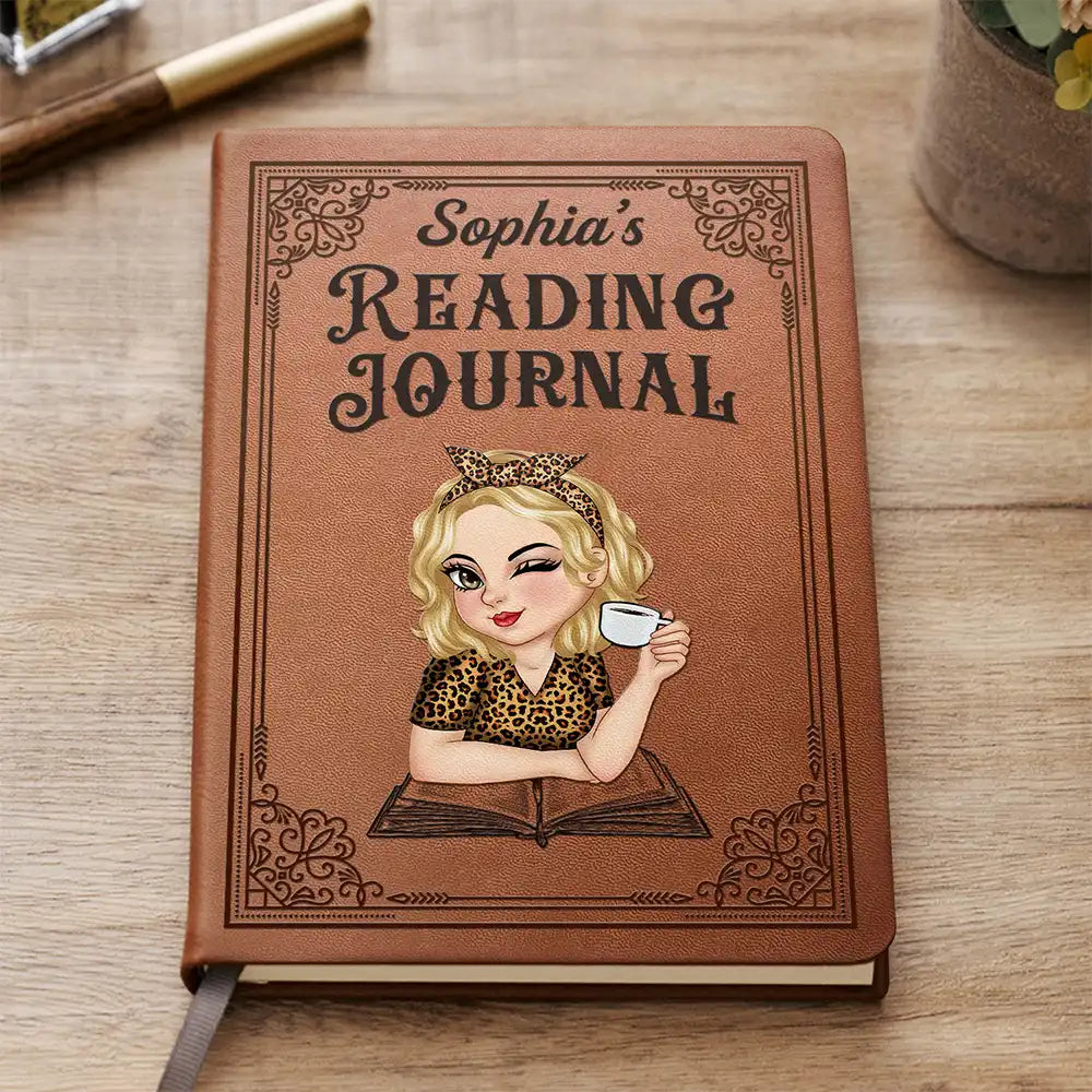 My Reading Journal - Personalized Leather Journal – Wander Prints