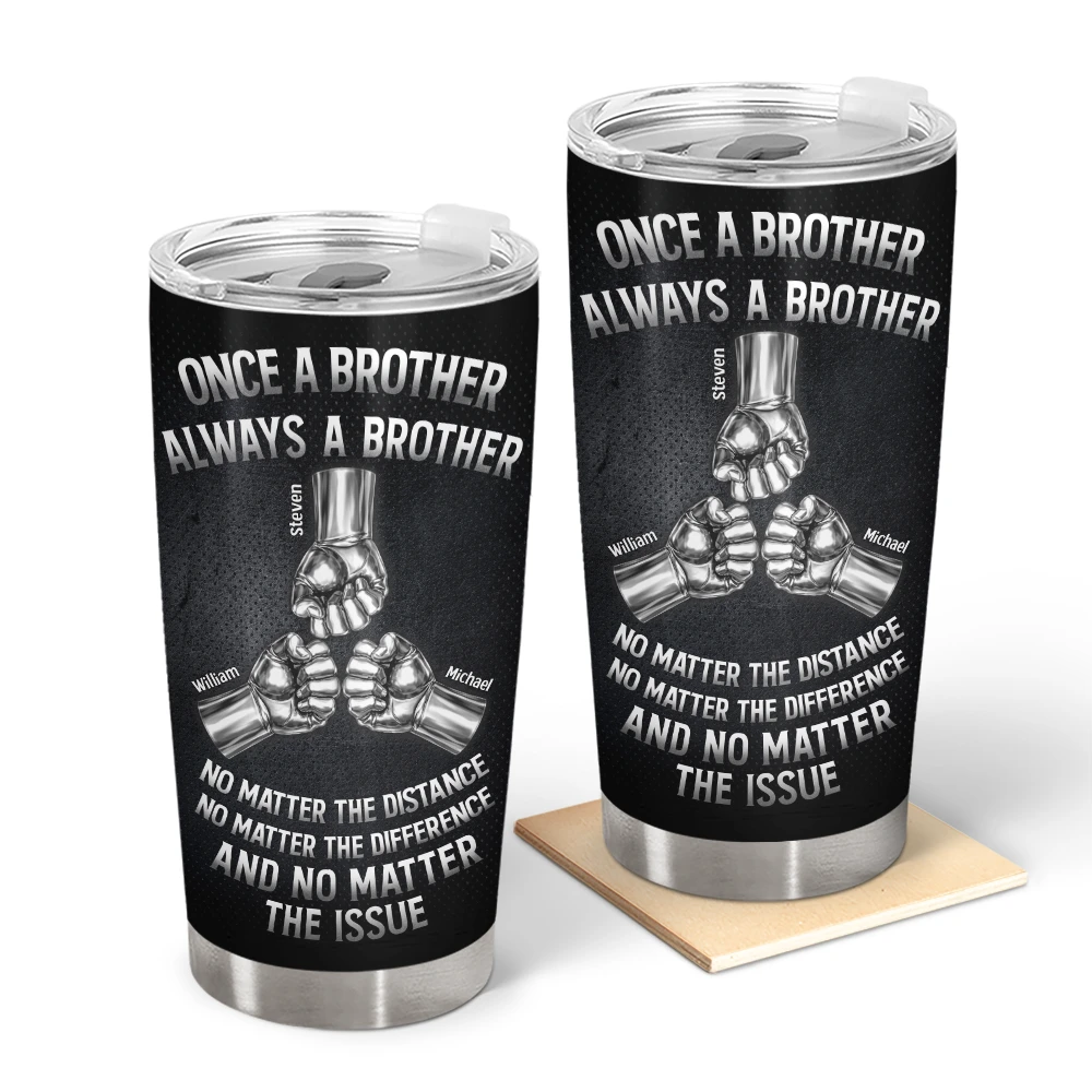 Once A Brother Always A Brother Metal Effect Hand Punch - Personalized ...