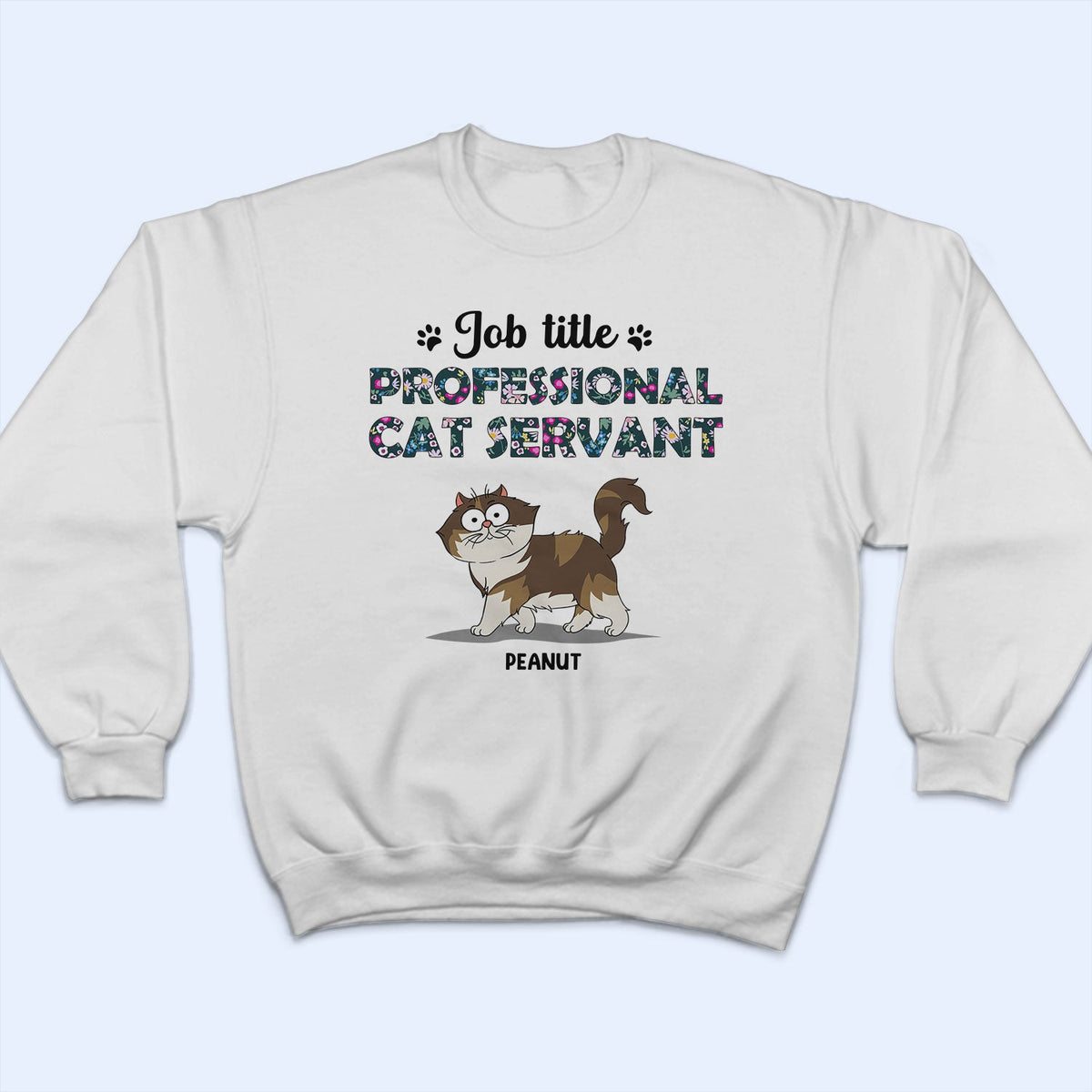 Professional Cat Servant Cartoon Cats Walking - Gift For Cat Lovers - - Wander Prints