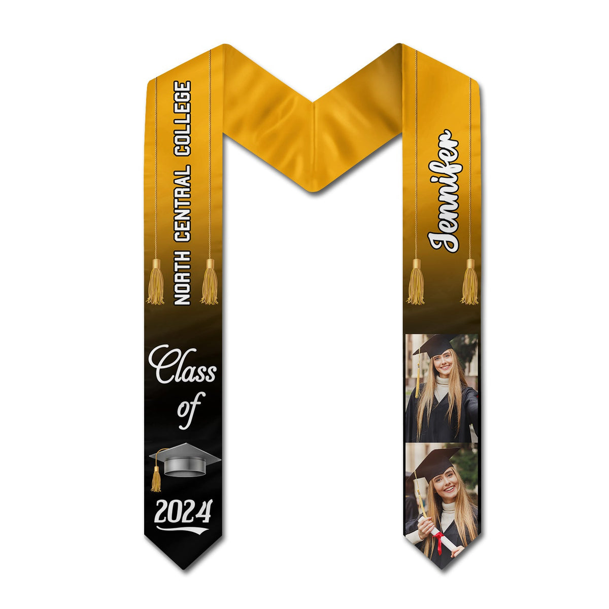 Custom Photo Class Of - Graduation Gift - Personalized Stoles - Wander ...