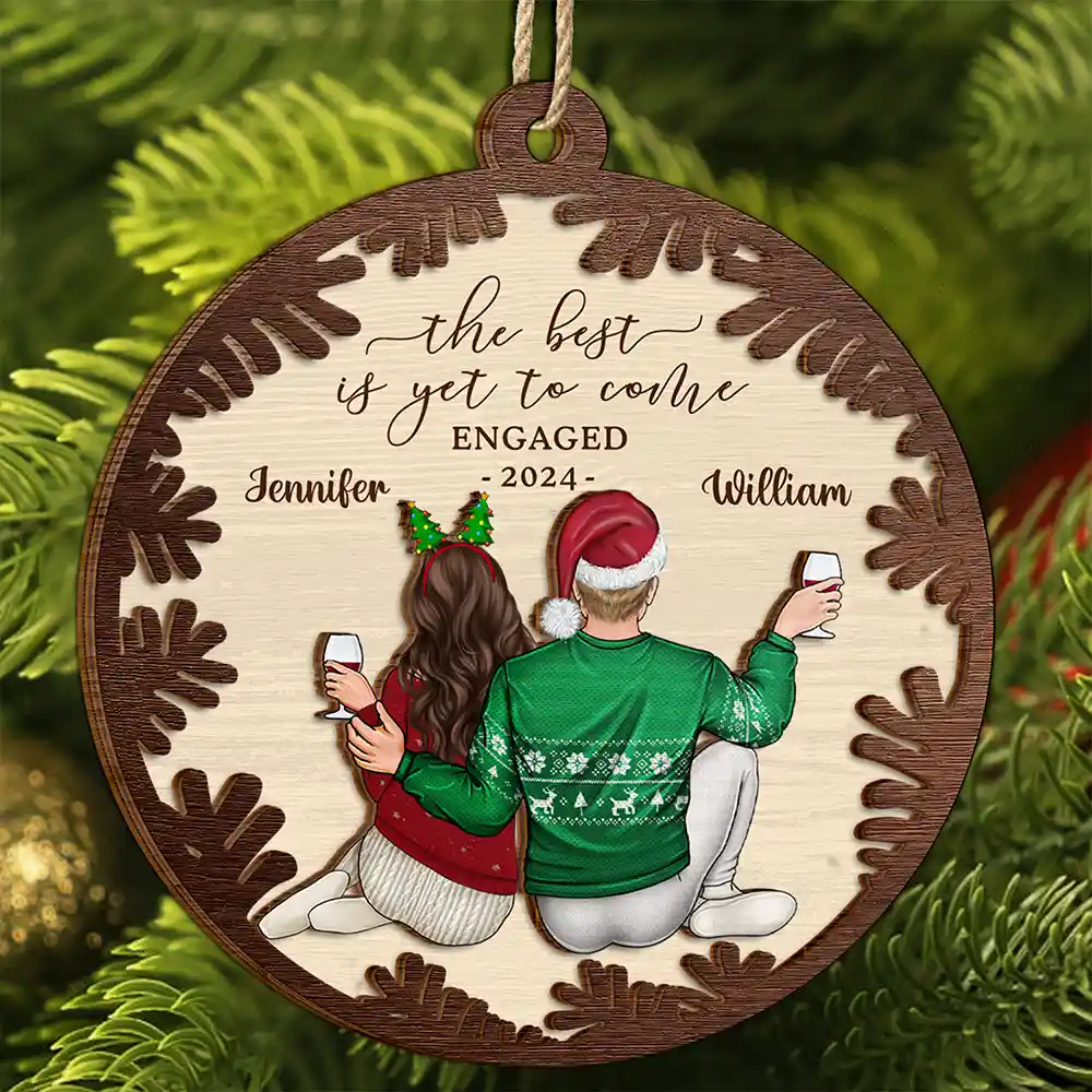 Backside Couple Newly Engaged The Best Is Yet To Come - Personalized 2 ...