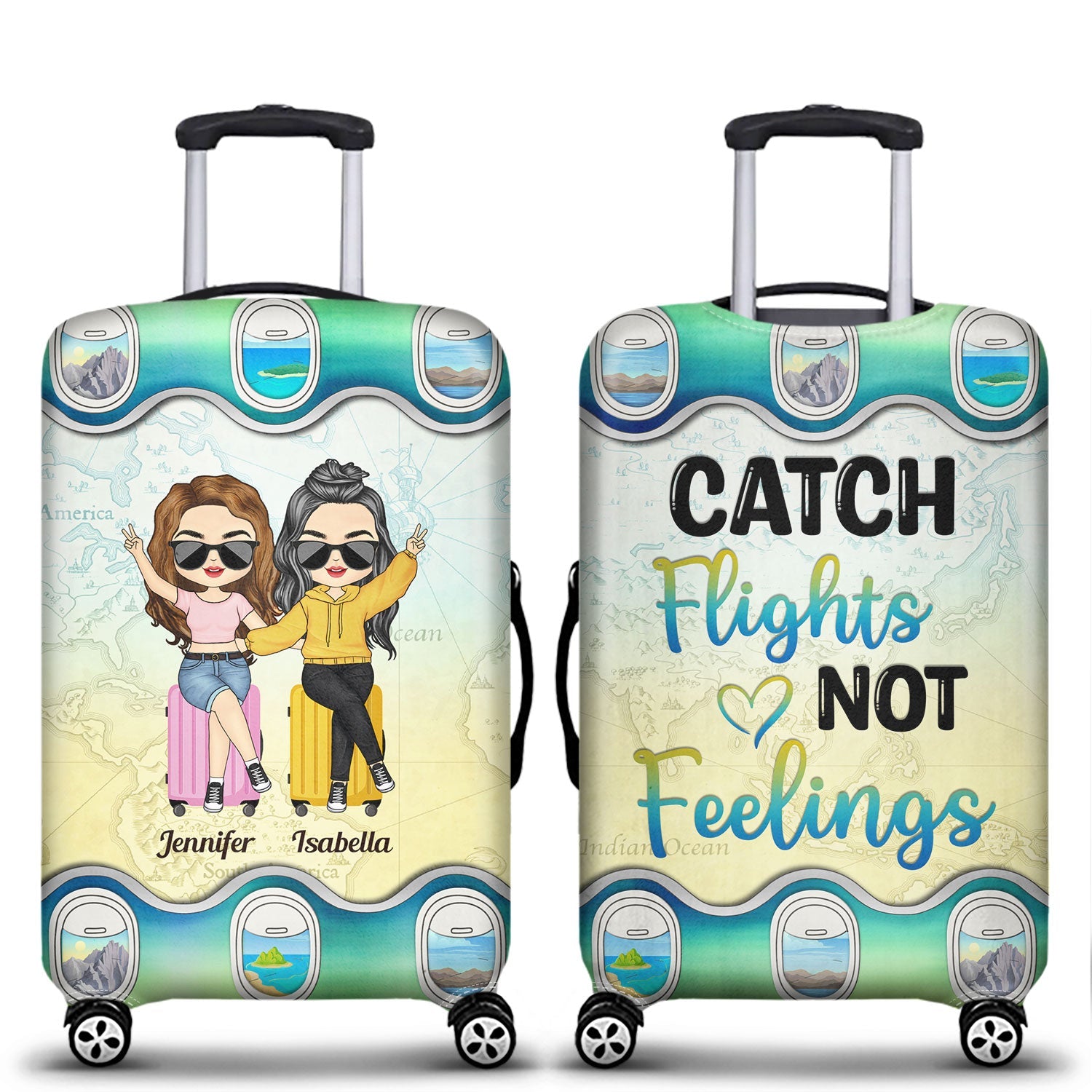 Best Friends Catch Flights Not Feelings - Gift For Traveling Lovers, B ...
