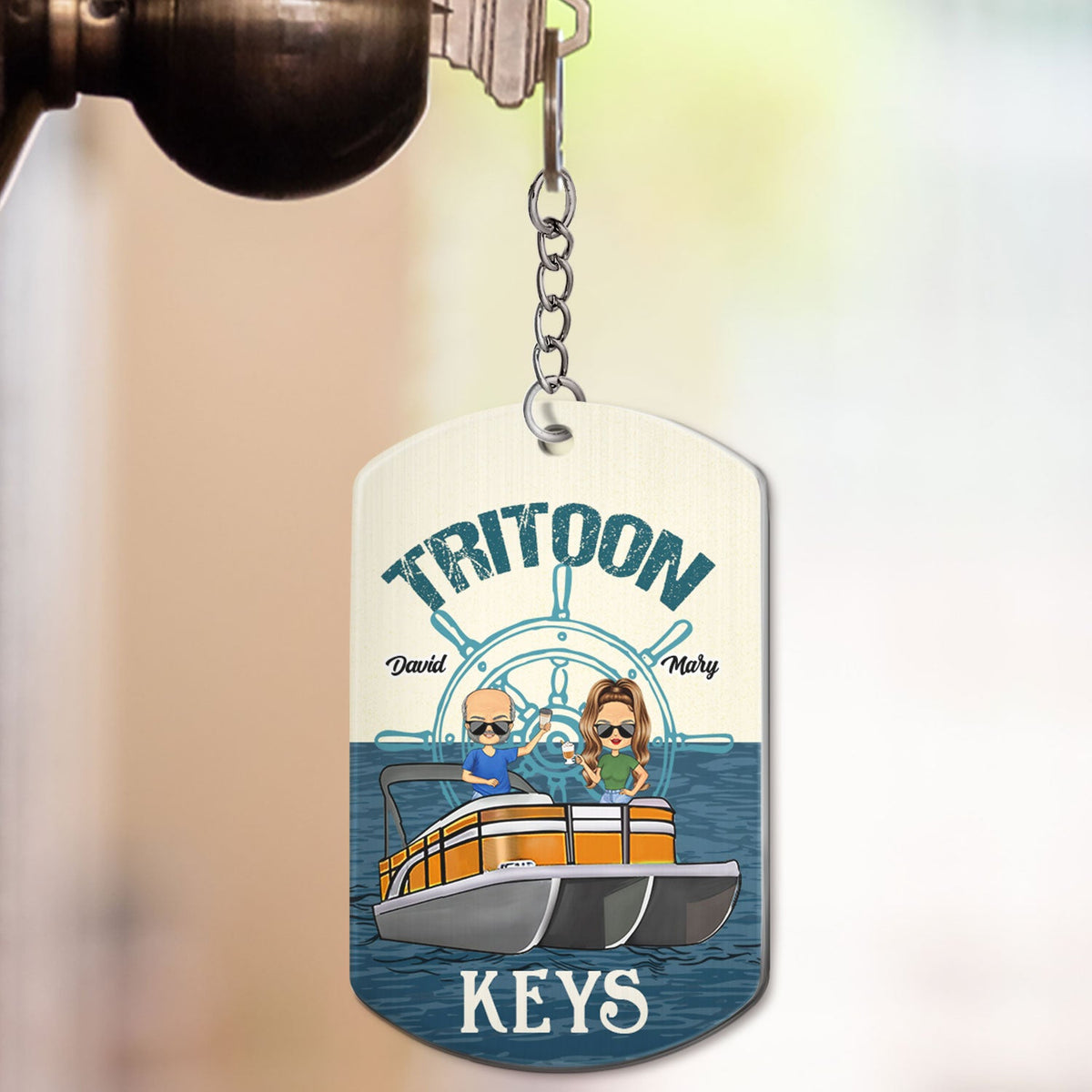 Boating Pontoon Keys For Husband And Wife - Gift For Couples, Pontooni ...