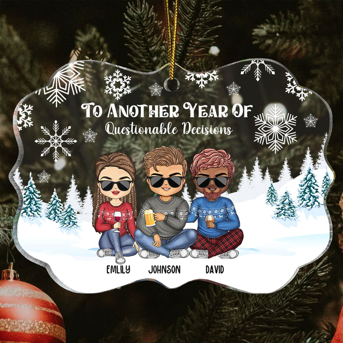 To Another Year Of Questionable Decisions - Christmas Gift For Besties ...