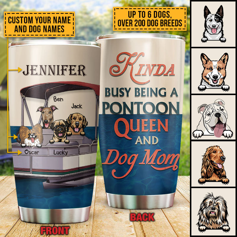 Pontoon Boat, Dog, Puppy, Lake, River, Kinda Busy Being Pontoon Queen ...