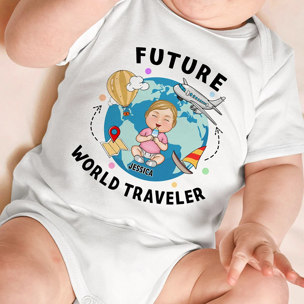 Future World Traveler - Personalized Baby Onesie – Wander Prints