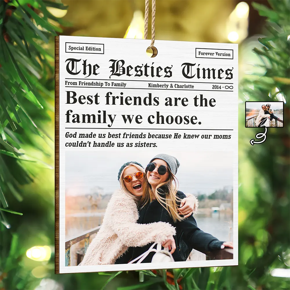Custom Photo The Bestie Times From Friendship To Family - Personalized ...