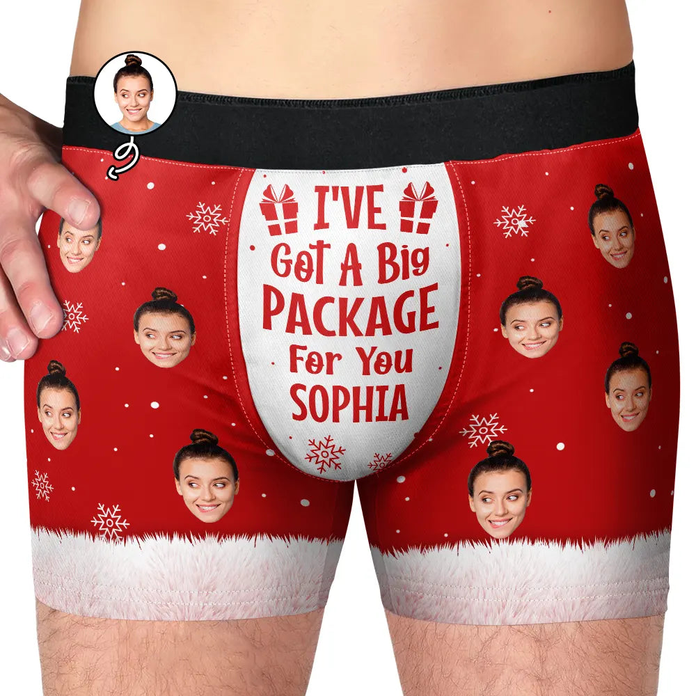 Custom Photo Funny I've Got A Big Package For You Husband - Personaliz ...