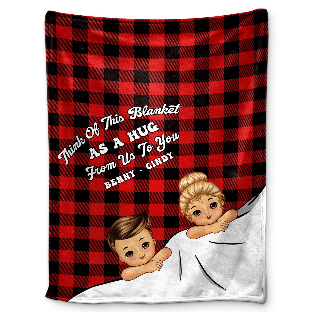 Think Of This Blanket As A Hug - Gift For Grandparents - Personalized ...