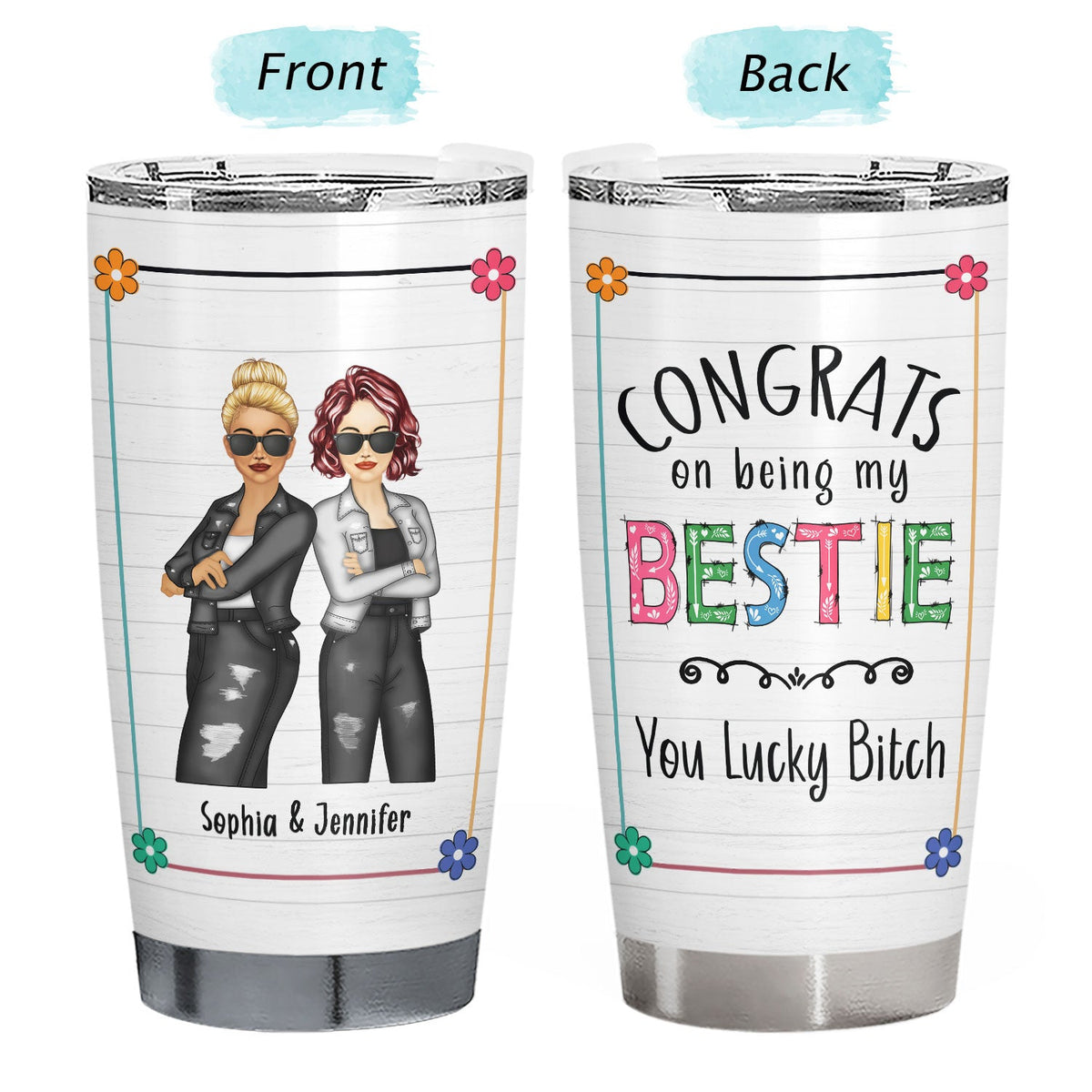 Bestie Congrats On Being My Bestie - Gift For Bestie - Personalized Tu ...