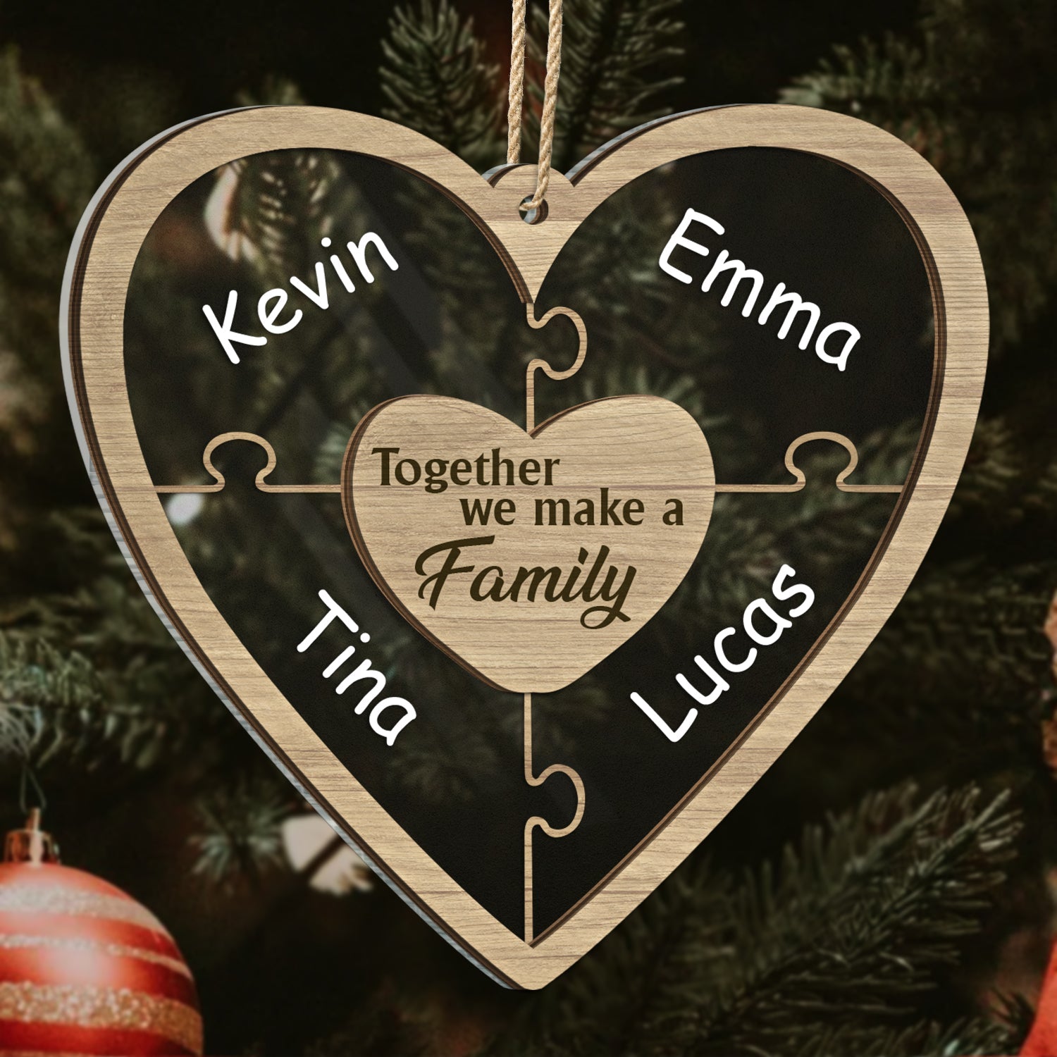 Christmas Puzzle Together We Make A Family - Gift For Family - Persona ...