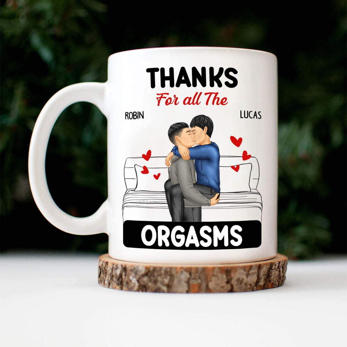 Couple Kissing Thanks For All - Gift For Couples - Personalized Mug ...