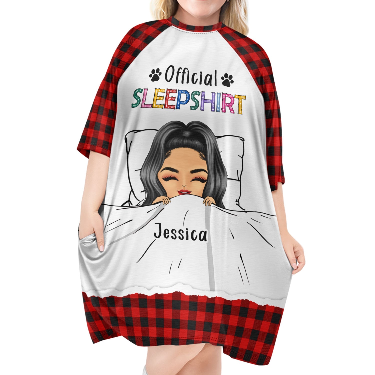 Official Sleepshirt - Gift For Women - Personalized Women's Sleep Tee ...