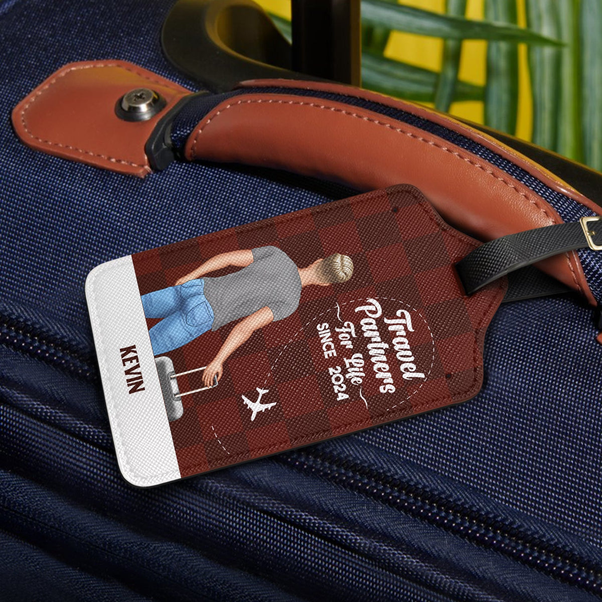 Traveling Couple Hubby & Wifey Travel Partners For Life Pattern - Gift ...