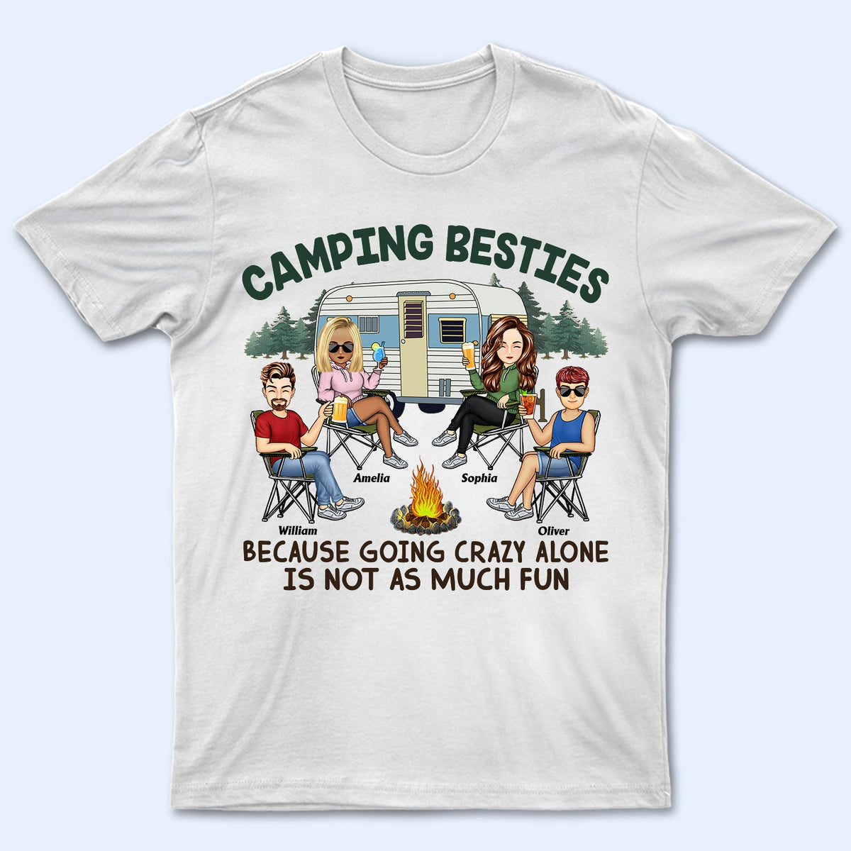 Camping Besties Traveling - Vacation, Funny Gift For Campers, Camping ...