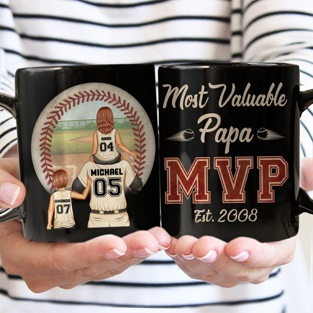 MVP Most Valuable Papa - Gift For Dad, Father, Baseball, Softball Fans ...