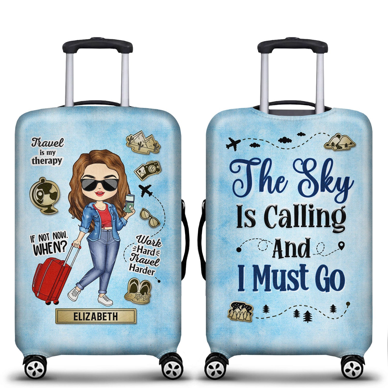 The Sky Is Calling And I Must Go - Birthday Gift For Him, Her, Travel ...