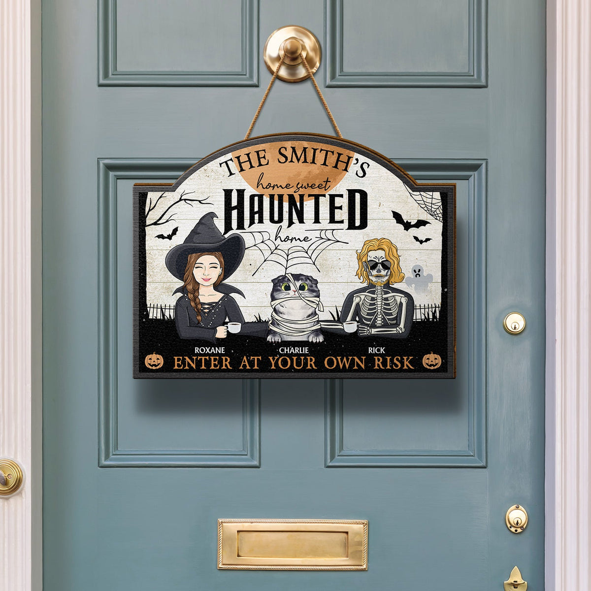 Home Haunted Home Enter At Your Own Risk - Halloween, Birthday, Home W ...