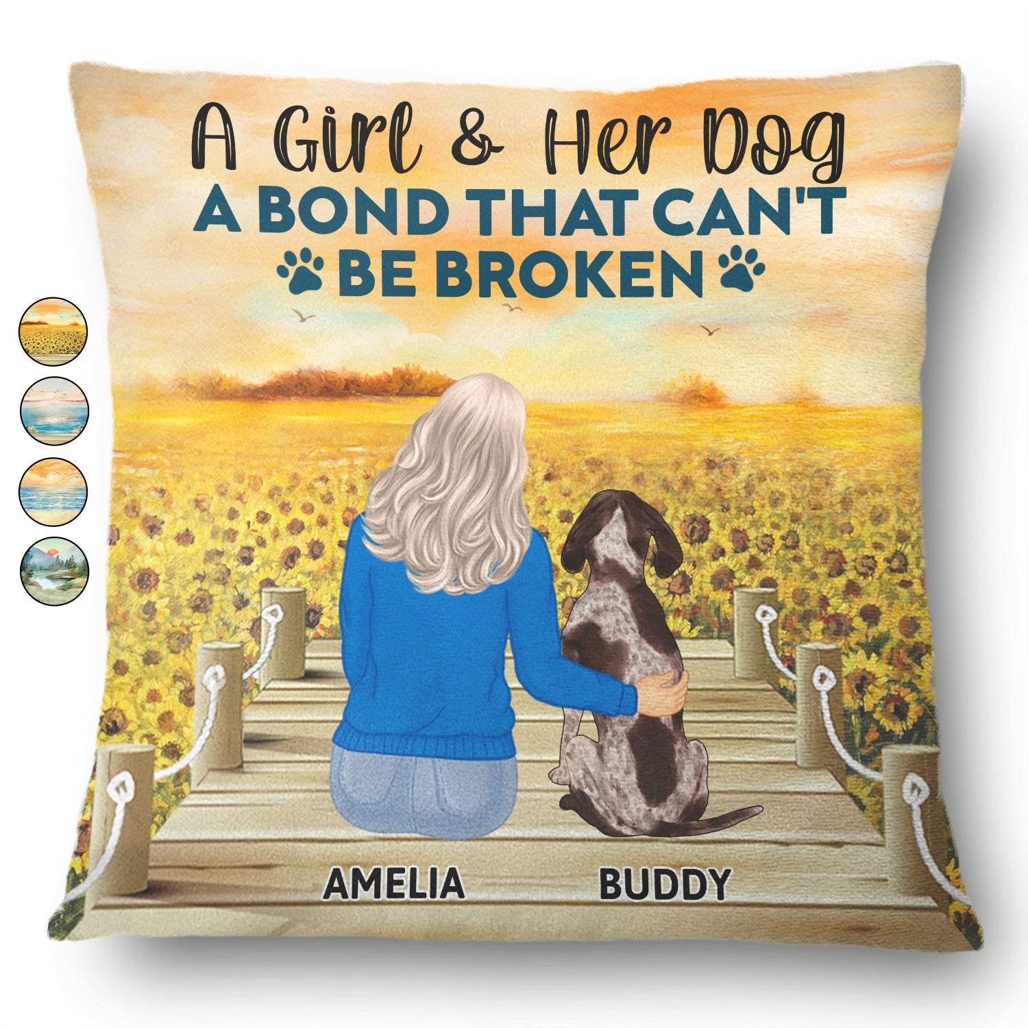 A Bond That Can't Be Broken - Gift For Dog Lovers, Dog Mom, Dog Dad ...