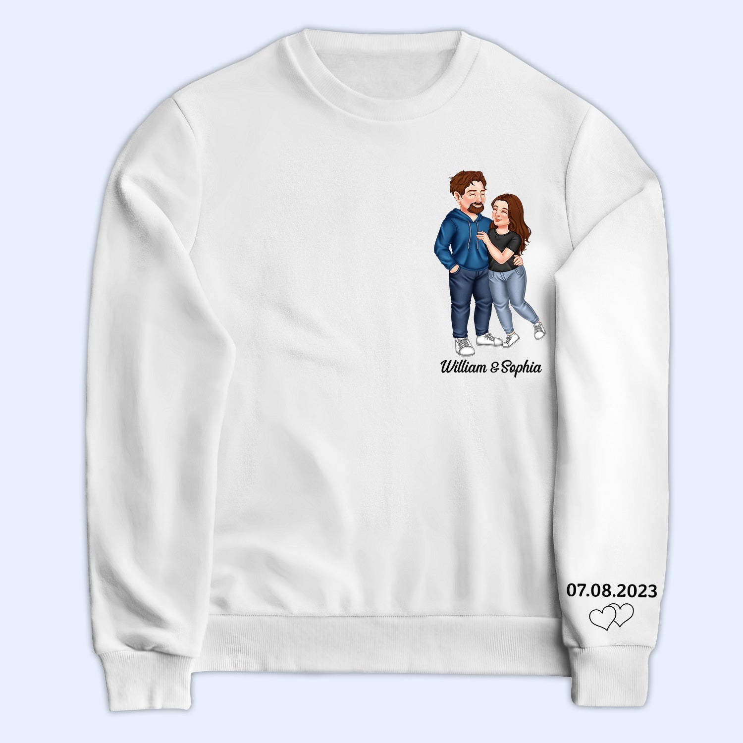 Arm In Arm Couple - Gift For Couples, Husband, Wife - Personalized Swe ...