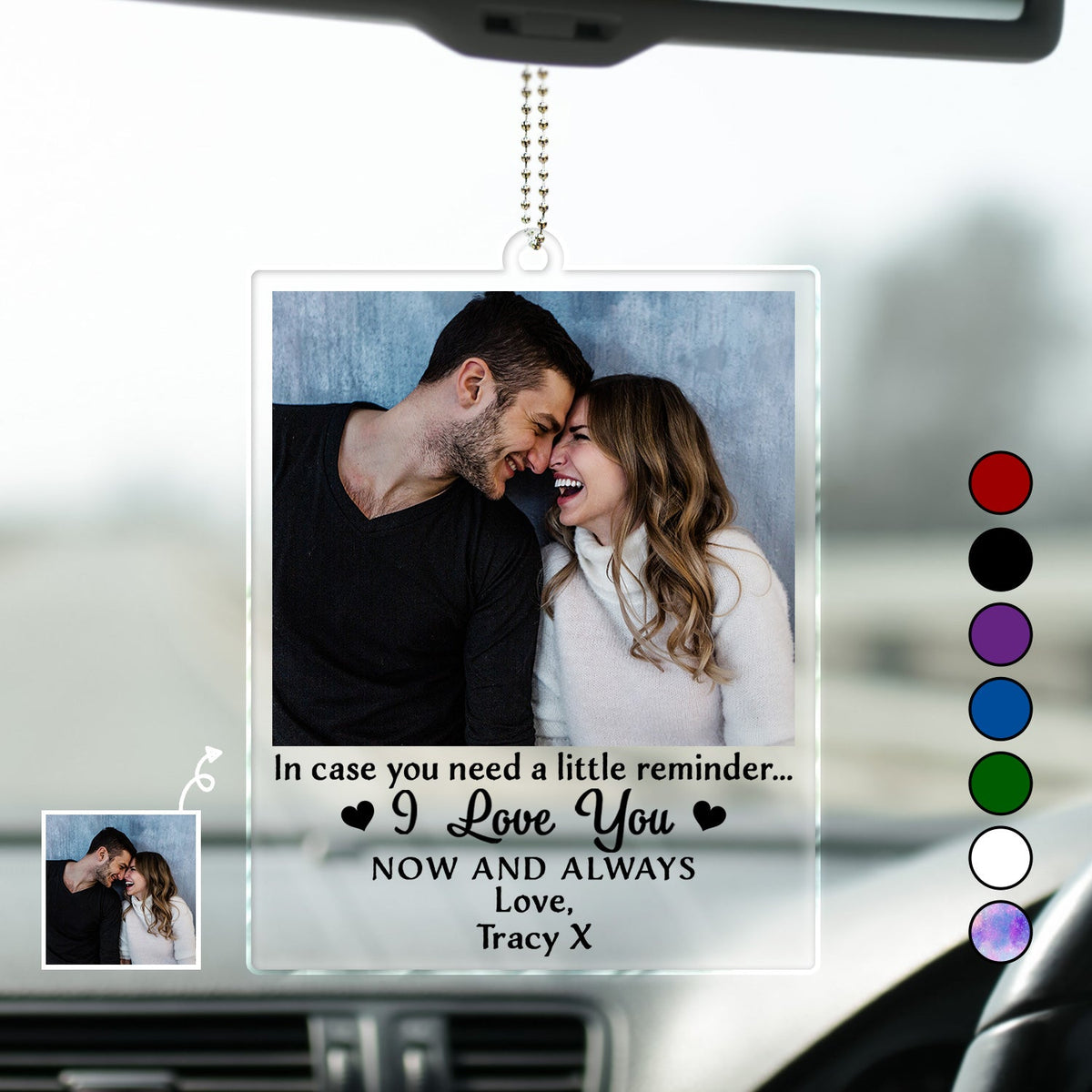 Custom Photo In Case You Need A Little Reminder - Gift For Couples, Hu ...