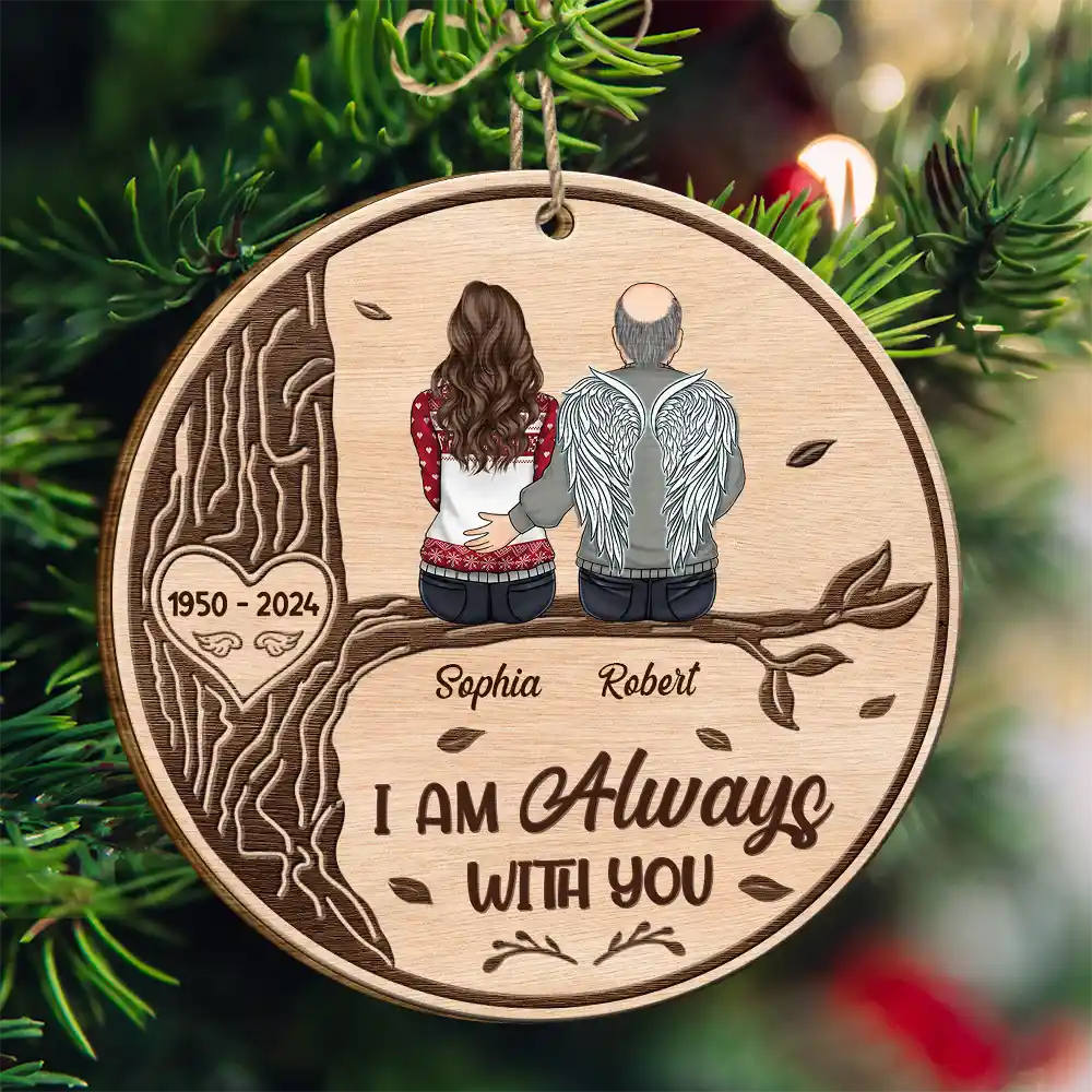 I Am Always With You Sitting On The Tree - Personalized Custom Shaped ...