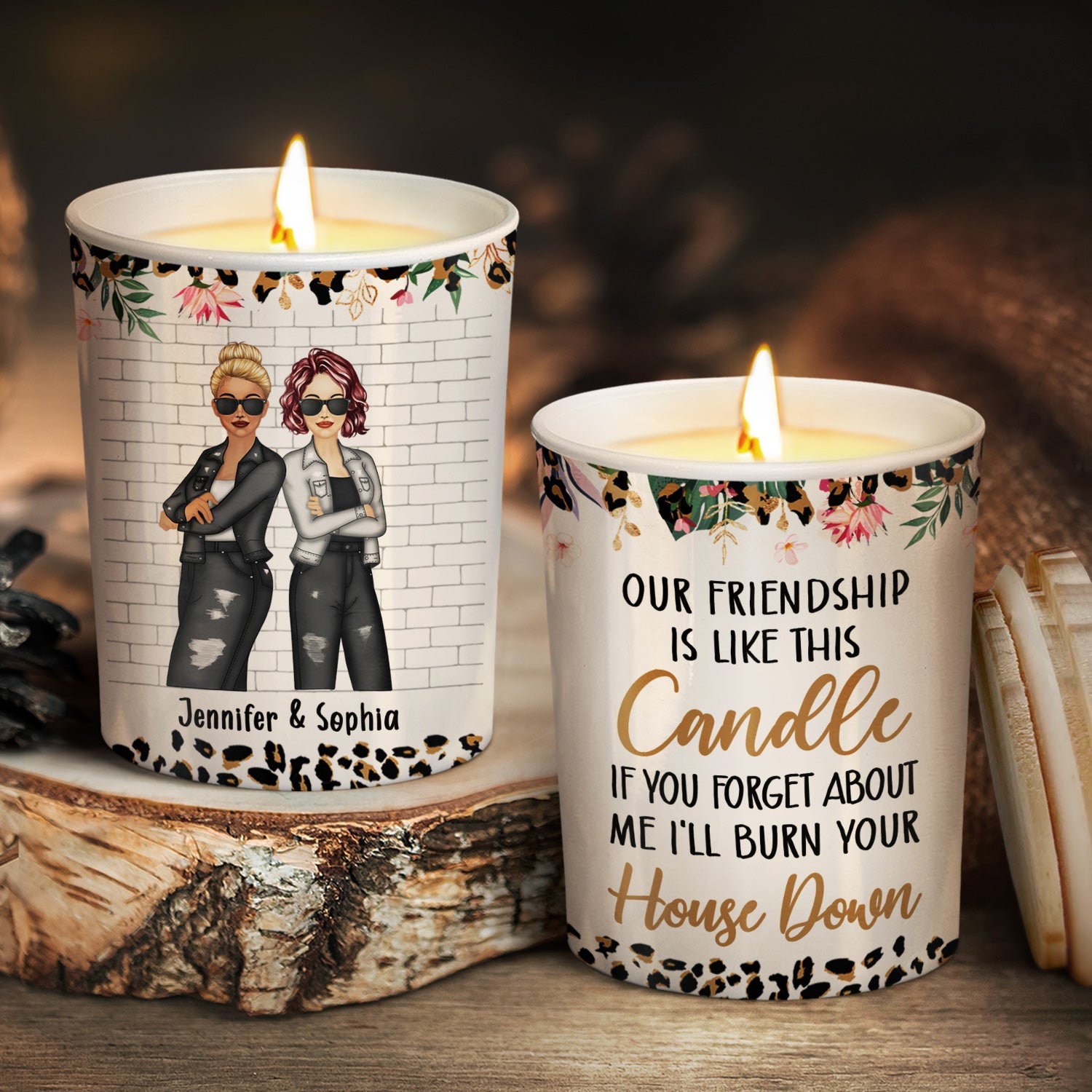 Bestie Our Friendship Is Like A Candle - Gift For Bestie - Personalize ...