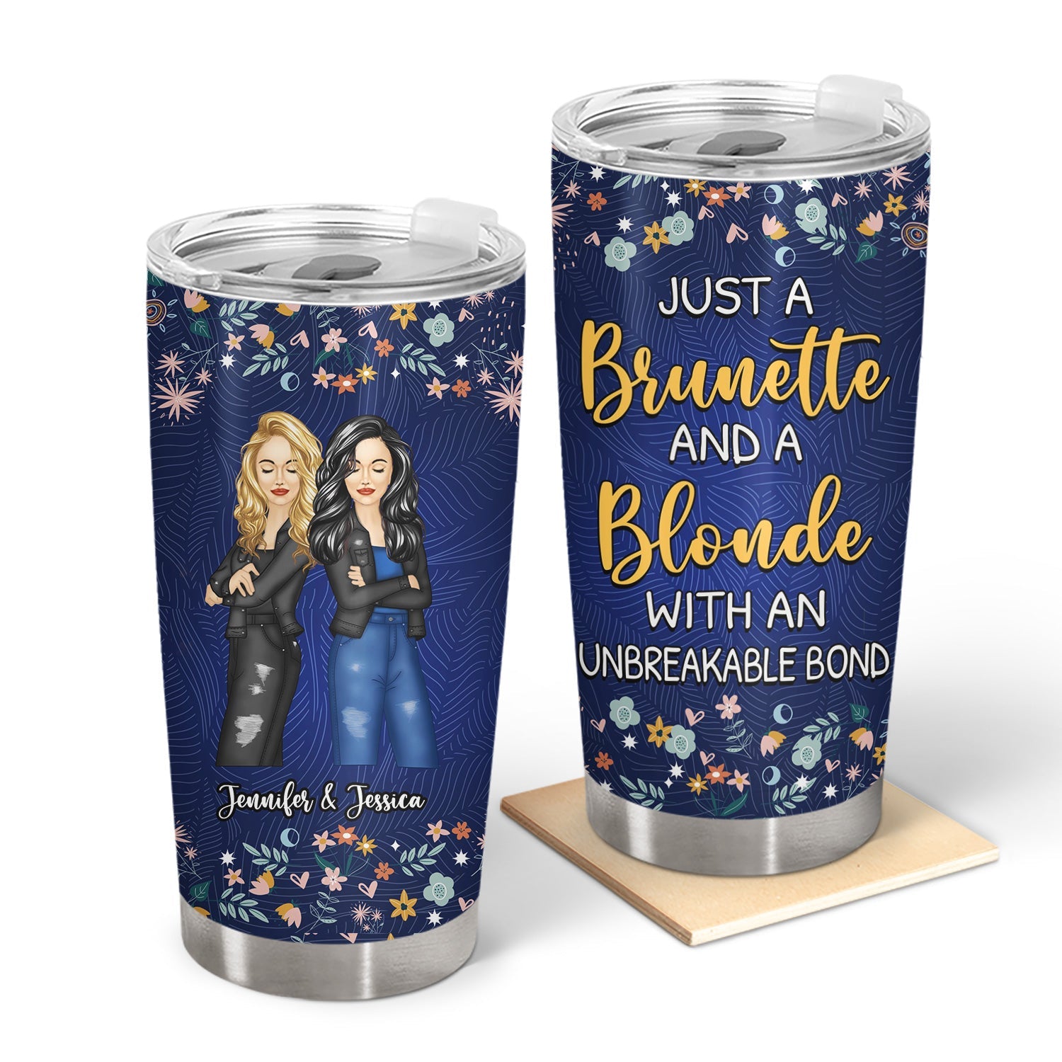 Fashion Bestie Unbreakable Bond - Gift For Besties - Personalized Tumb ...