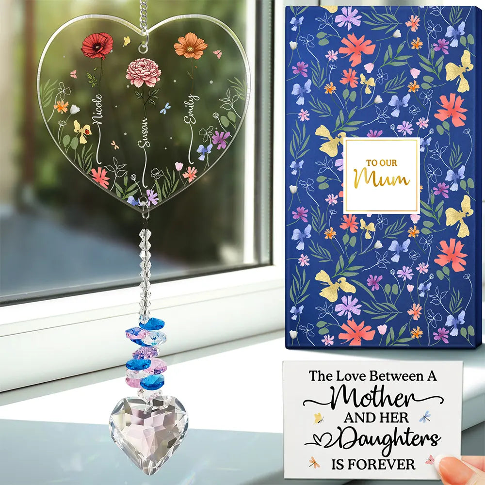 The Love Between A Mother And Her Children - Personalized Heart Crysta ...